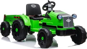 LEAN CARS Bateriový traktor s přívěsem CH9959 zelený