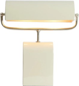 Krémová kovová stolní lampa (výška 38 cm) Cardona – Light &amp; Living