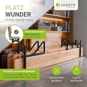 Juskys Skládací pivní set Kempten pro 8 osob