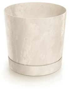 PROSPERPLAST Květináč - TUBO P Beton Effect Průměr: 10,8 cm, Barva: marengo