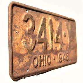 Americká SPZ Ohio 1948 Yellow 3114-Y