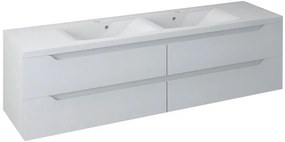 Sapho Wave dvojumyvadlová skříňka 180 x 50 cm bílá WA180-3030