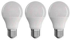 Teplé LED žárovky v sadě 3 ks E27, 8,5 W, 230 V - EMOS