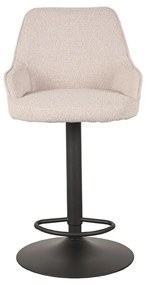 LABEL51 barová židle FENDER krémové bouclé CM-55.020