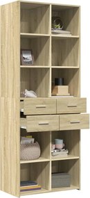 Skříň highboard dub sonoma 70 x 42,5 x 185 cm kompozitní dřevo 3281464