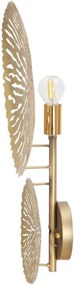 Zlaté nástěnné svítidlo Mauro Ferretti Kafalom, 28,5x8x46 cm