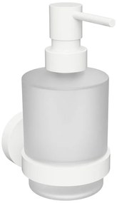 Sapho, X-ROUND WHITE dávkovač mýdla, mléčné sklo, 200ml, bílá, XR103W