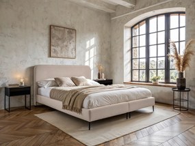 XXXLutz POSTEL BOXSPRING, 140/200 cm, béžová MID.YOU - Online Only postele - 001535000406