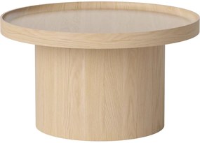 Konferenční stolek Plateau Ø61 cm, střední, více variant - Bolia Varianta: bílý dub