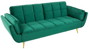 Rozkládací sedačka Bailey 213 cm smaradgová zelená