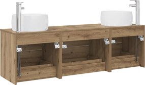 Sada koupelnového nábytku 3 ks Dub artisan 49,5 x 44,5 x 66 cm 3405922