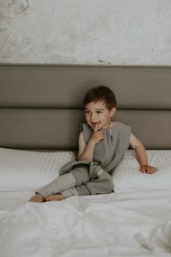 Sleepee Mušelínový spací pytel s nohavicemi RŮŽOVÝ Zvolte rozměr: S (1 - 2 roky)