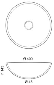Sapho Sapho, MURANO BLU skleněné umyvadlo na desku, průměr 40cm, modré, AL5318-65