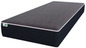 Mattress Natura ECONOMY OXFORD LEN PROFIL 15 H2/H3 200 x 180 cm, prošívaný šedo-černý trvanlivý potah Oxford Len s vodoodpudivou úpravou Air Space 3D boční strana