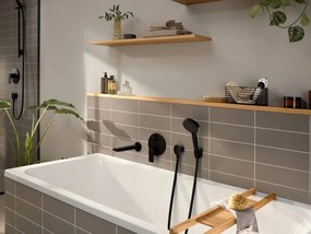 Hansgrohe Rebris E, vanová baterie pod omítku pro iBox universal, černá matná, 72468670