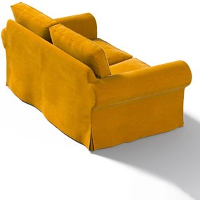 Potah na pohovku IKEA  Ektorp 2-místná, nerozkládací barva žlutá látka lesklé, sametová