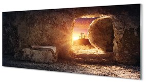 akrylový obraz Cave kříží slunce 120x60 cm