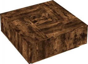 Konferenční stolek kouřový dub 100x100x40 cm kompozitní dřevo 3284053