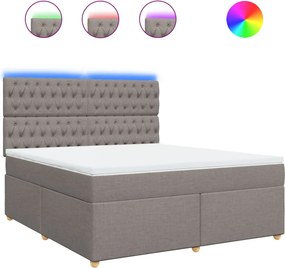 Box spring postel s matrací taupe 180x200 cm textil 3293670