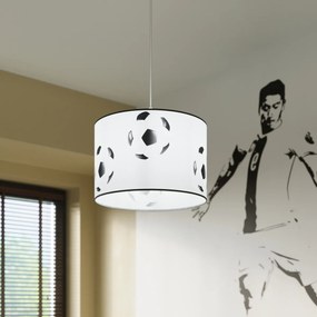 Dětské závěsné svítidlo Ball A, 1x plastové stínítko se vzorem, (fi 30cm)