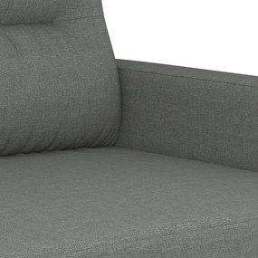 3dílná sedací souprava s polštáři tmavě šedá textil 3201593