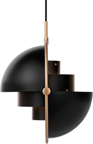 Gubi Závěsná lampa Multi-Lite Small, black/brass 10032996