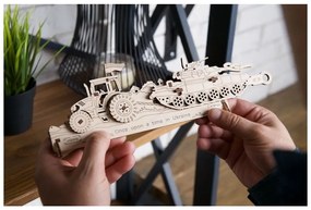 Ugears 3D dřevěné mechanické puzzle Brave UA Tractor