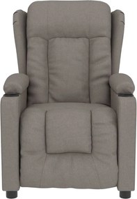 Masážní křeslo taupe textil 339066