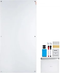 Magnetická skleněná tabule, tabule pro suché mazání 182,9 × 91,4 cm
