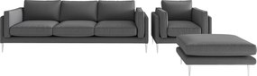 XXXLutz SEDACÍ SESTAVA, textil, antracitová Livetastic - Online Only sedačky - 001968007405