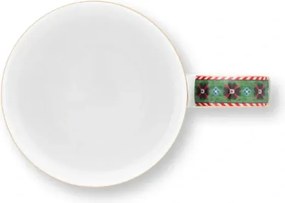 Pip Studio Berry Blues hrnek XL 440ml, zelený (Velký porcelánový hrnek)