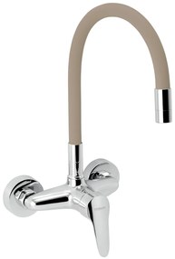 Novaservis Novaservis, Dřezová baterie s elastickým ramenem 150mm, béžová-chrom, 94480-0BE
