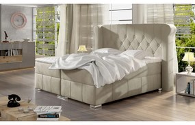 Kontinentální postel Piuret, Rozměr postele: 160 x 200 cm, Barva:: Magic Velvet 2201