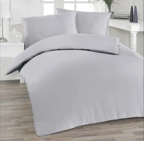 Florella Saténové povlečení Edel Uni Silber Rozměr: 70x90 + 140x200 cm