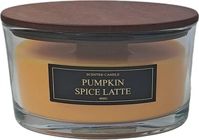 Sinsay - Vonná svíčka s dřevěným knotem Pumpkin Spice Latte - oranžová