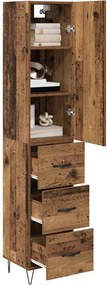 Vysoký bufet Staré dřevo 34,5 x 34 x 90 cm Kompozitní dřevo 3402723