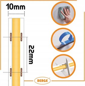 BERGE LED pásek COB Neon 24V - 528D - 15W/m - IP20 - 1m - 1650lm - teplá barva