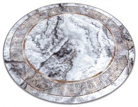 Kusový koberec Ager šedozlatý kruh 200cm