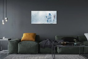 Obrazy na plátně sněhulák sníh 100x50 cm