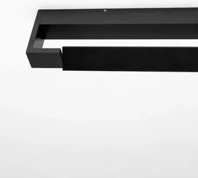 LED černá svítilna na zeď Arga 12W