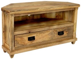 furniture-nabytek.cz - Rohový tv stolek z masivu mango 110x60x50