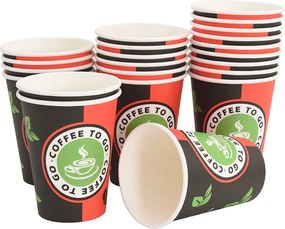Papírové kelímky na kávu s víčky 1000 pcs 4oz 100ml 3325213