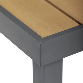 Zahradní stůl KAMPA - polywood / šedá hliníková konstrukce