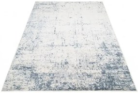Kusový koberec MIA 5217A Abstraktní moderní krémový modrý Rozměr: 80x150 cm