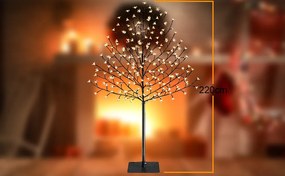 Světelný strom s třešňovými květy teplá bílý 220cm vnitřní/venkovní + dálkové ovládání