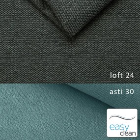 Sedací souprava COOL III | 191x350x191 cm | rozkládací + 2x úložný prostor | šedo modrá 24/30