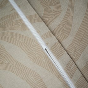 Florella Flanelové povlečení Zoma Beige Rozměr: 70x90 + 140x200 cm