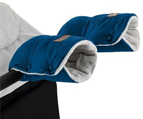Petite & Mars Zimní set fusak Jibot 3v1 + rukavice na kočárek Jasie Ocean Blue