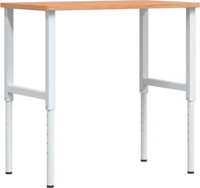 Pracovní stůl 100 x 60 x (71,5–98) cm masivní buk obdélníkový 3309706