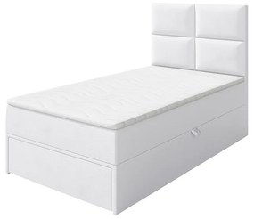 Kontinentálni postel Hudson Lux 1, Strana: pravá, Rozměr postele: 100x200, Potah:: ekokůže Soft 011